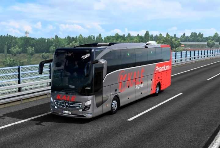 Mercedes-Benz New Travego 16 Shd – Kale Seyahat Turizm 2023 Skin Pack ETS2 1.48 - Truckers Mods