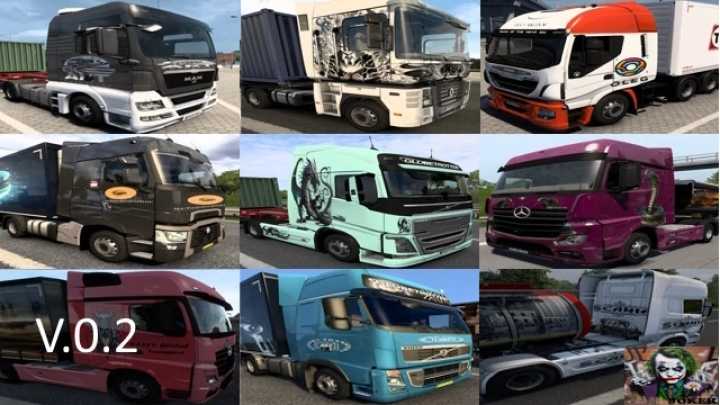 ETS2 Ai Truck Traffic Paint-Job (By Joker) V0.2 (1.53) - Truckers Mods
